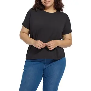 Lyssé Perfect Box Cut T-shirt - Black