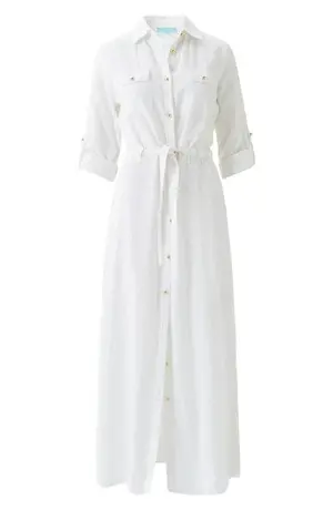 Melissa Odabash Darcy Button-up Cover-up Dress