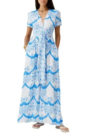 Melissa Odabash Lou Print Maxi Dress - Florian