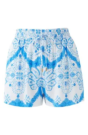 Melissa Odabash Annie Floral Print Cover-up Shorts
