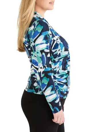 NIC+ZOE Giverny Knit Faux Wrap Top