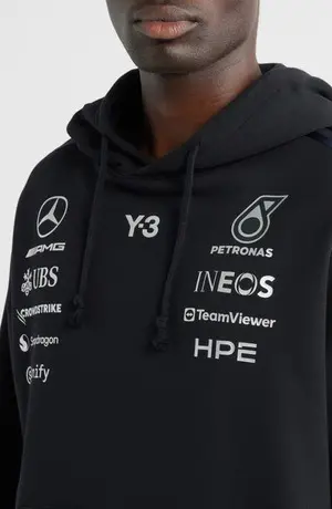 Y3 F1 Team Cotton Hoodie