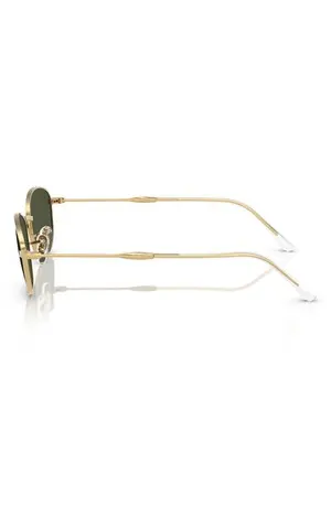 Ray-ban 55mm Oval Sunglasses - Gold Flash
