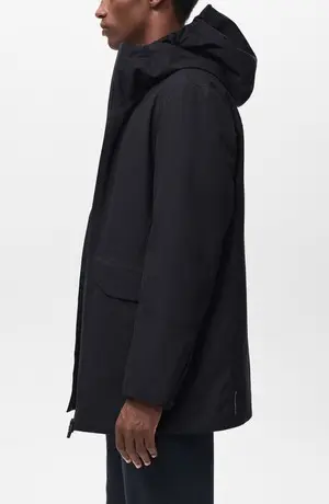Mango Water Repellent Packable Insulated Jacket - Navy