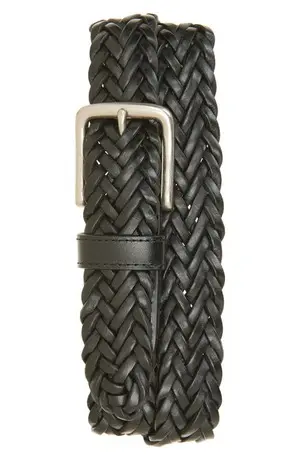 Nordstrom Braided Leather Belt - Black