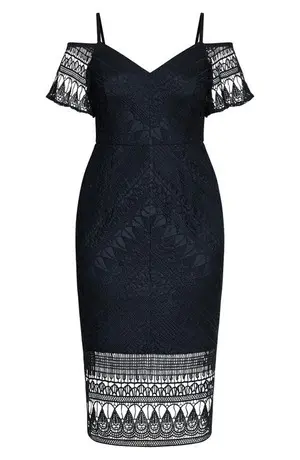 City Chic Impressions Lace Cocktail Dress