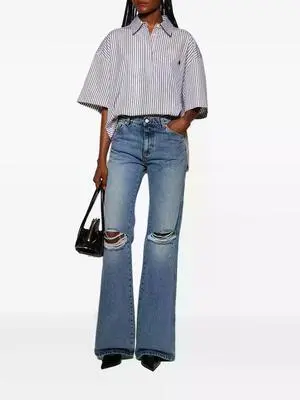 Natasha Zinko Distressed Flared Jeans