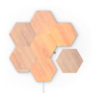 NANOLEAF Elements Smarter Kit | Birchwood Hexagons - Multicolor