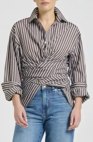 SHIRTY Stripe Boyfriend Shirt