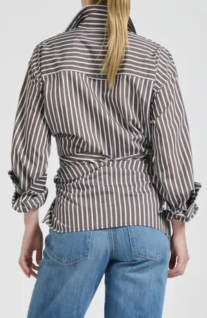 SHIRTY Stripe Boyfriend Shirt
