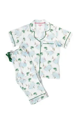 KATIE KIME Palm Courts Pajama Pants Set