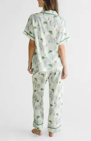 KATIE KIME Palm Courts Pajama Pants Set