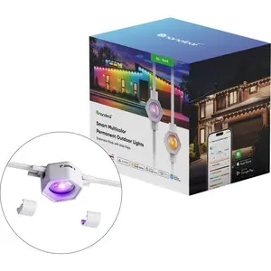 NANOLEAF Matter Smart Permanent Outdoor Lights Expansion Pack With Side Clips 16.6ft - Multicolor