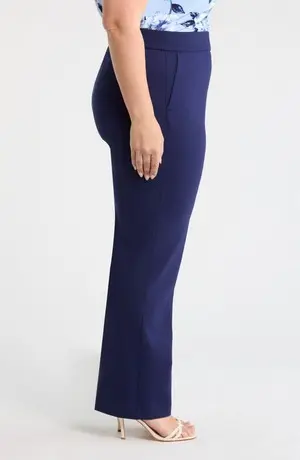 Anne Klein Straight Leg Pull On Pants