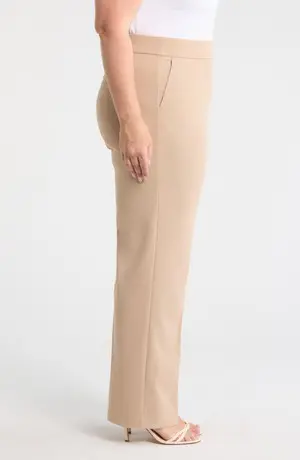 Anne Klein Straight Leg Pull On Pants
