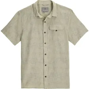 Royal Robbins Hempline Spaced Short Sleeve Hemp Blend Button-up Shirt - Elm