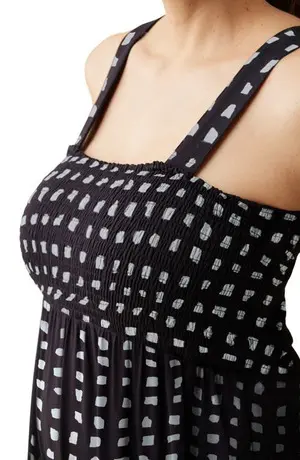 Ingrid & Isabel® Smocked Bodice Maternity Jumpsuit