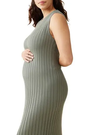 Ingrid & Isabel® Sleeveless Maternity Sweater Dress - Agave