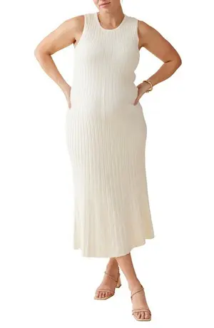 Ingrid & Isabel® Sleeveless Maternity Sweater Dress - Ivory