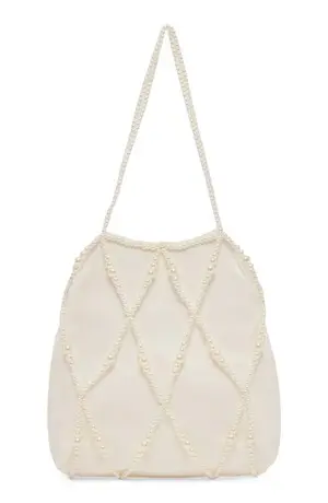 Dolce Vita Faux Pearl Satin Bag
