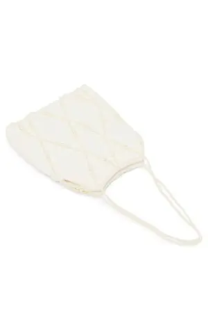 Dolce Vita Faux Pearl Satin Bag