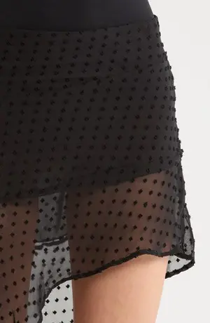 BELLA VENICE The Harley Asymmetric Miniskirt - Black