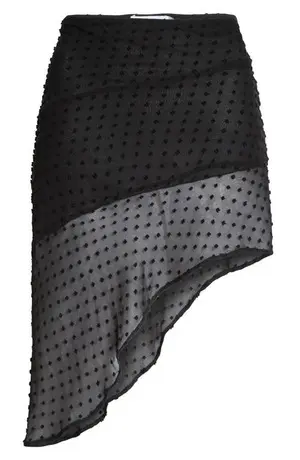 BELLA VENICE The Harley Asymmetric Miniskirt - Black