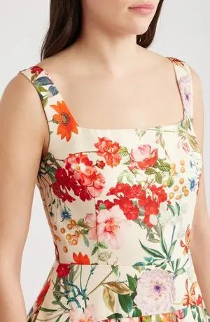 Julia Jordan Floral A-line Gown