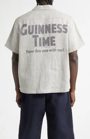 JW Anderson X Guinness Jacquard Linen & Cotton Camp Shirt