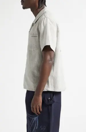 JW Anderson X Guinness Jacquard Linen & Cotton Camp Shirt
