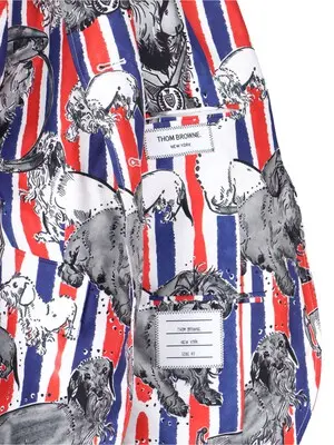 Thom Browne Printed Silk Blazer - Multi