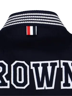 Thom Browne Varsity Bomber Jacket - Blue