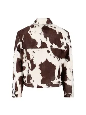 REPRESENT Animal Print Leather Jacket - Multi