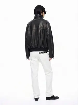 Khaite Hamett Leather Jacket