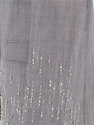 GOLDEN GOOSE Single-breasted Blazer With Crystal Detail - Gray