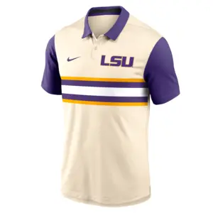 Nike Lsu Vapor Primary Logo Dri-fit College Polo - Brown