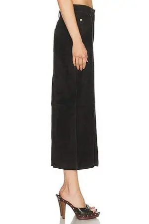 DARKPARK Erika Leather Suede Skirt