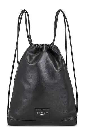 Givenchy Antigona Stamped Drawstring Backpack - Black