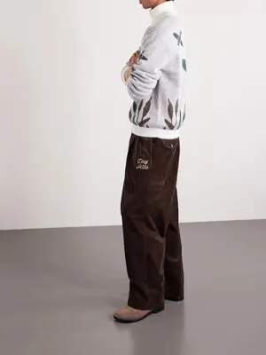 HUMAN MADE Wide-leg Pleated Corduroy Trousers