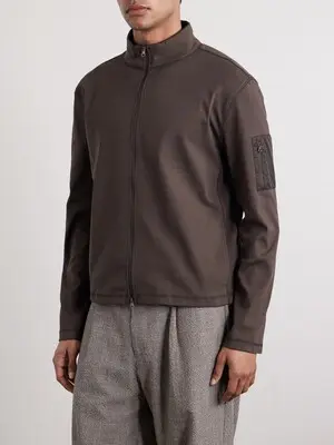 AMOMENTO Cotton Zip-up Sweater