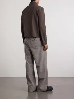 AMOMENTO Cotton Zip-up Sweater