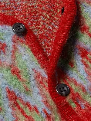 BEAMS Jacquard Knit Cardigan