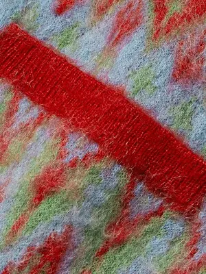 BEAMS Jacquard Knit Cardigan