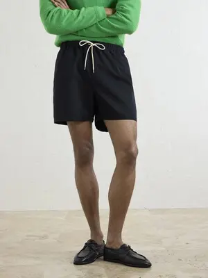 Auralee Wool Drawstring Shorts