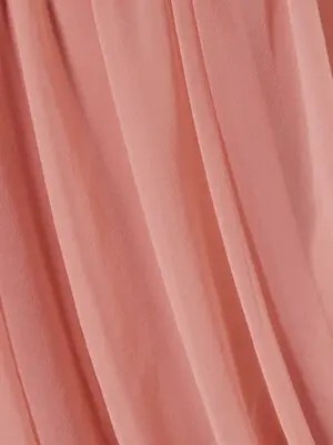 ABADIA Gathered Chiffon Top