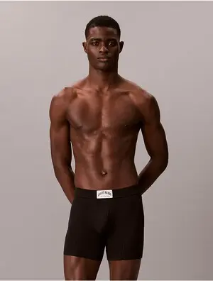 Calvin Klein Heritage Classic Cotton Rib Boxer Brief - Black