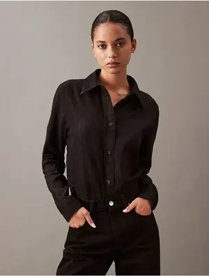 Calvin Klein Classic Chambray Button-down Shirt