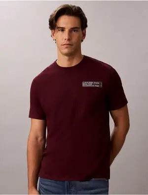 Calvin Klein 1968 Monogram Logo Graphic Classic T-shirt - Raspberry Truffle