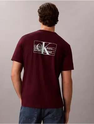 Calvin Klein 1968 Monogram Logo Graphic Classic T-shirt - Raspberry Truffle