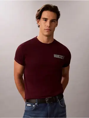 Calvin Klein 1968 Monogram Logo Graphic Classic T-shirt - Raspberry Truffle